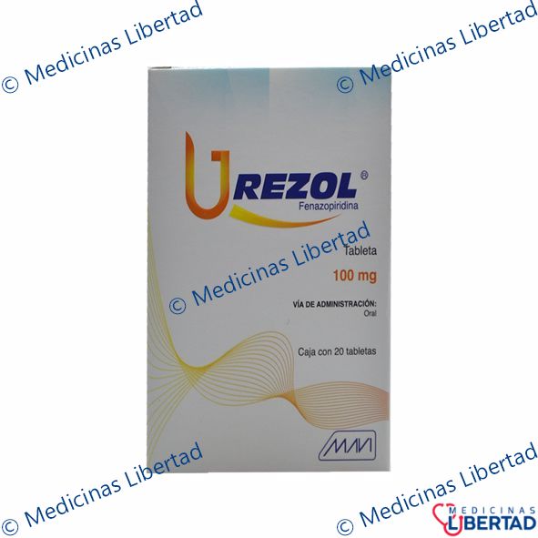 UREZOL TABLETAS C/20 | Medicinas Libertad